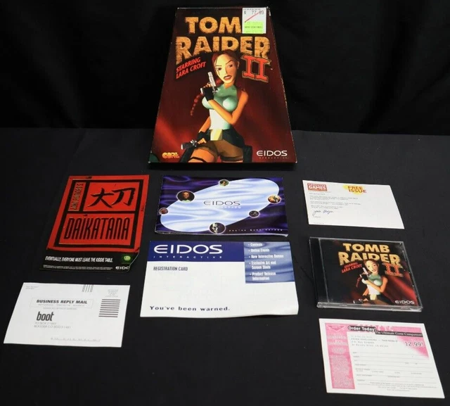 TOMB RAIDER II 2 Trapezoid Big Box PC Complete in Box CIB $95.05 ...
