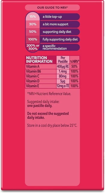 BASSETTS VITAMINS 3-6 Years Strawberry Flavour Multivitamins 60 Gummies ...