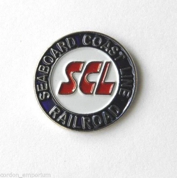 SEABOARD SYSTEM COAST Line Railway Scl Railroad Lapel Pin Badge 3/4 ...