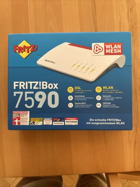 AVM FRITZ!BOX 7590 WLAN Router mit Modem - Weiß (20002784) EUR 79,50 ...