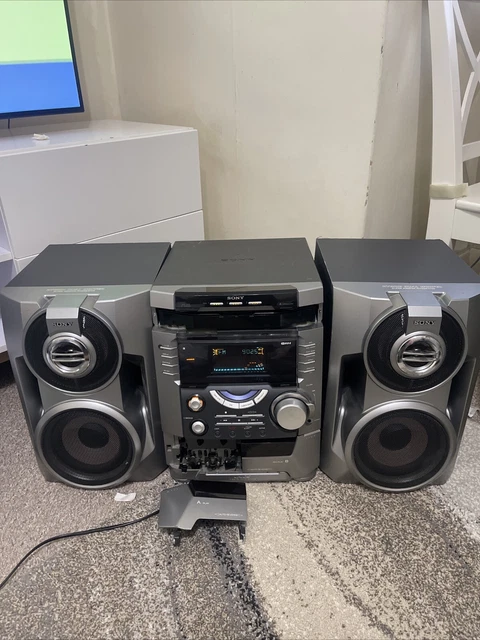SONY MHC-BX5 STEREO 3 CD Multi Changer Tuner Twin Tape Deck Speakers ...
