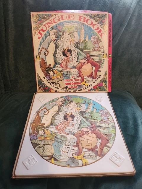 JUNGLE BOOK JIGSAW - Walt Disney - A Tower Press Wooden Jigsaw - 48 ...