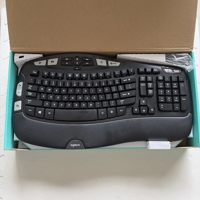 LOGITECH MK550 COMFORT Wave Wireless Keyboard K350 & Mouse Combo – Near ...