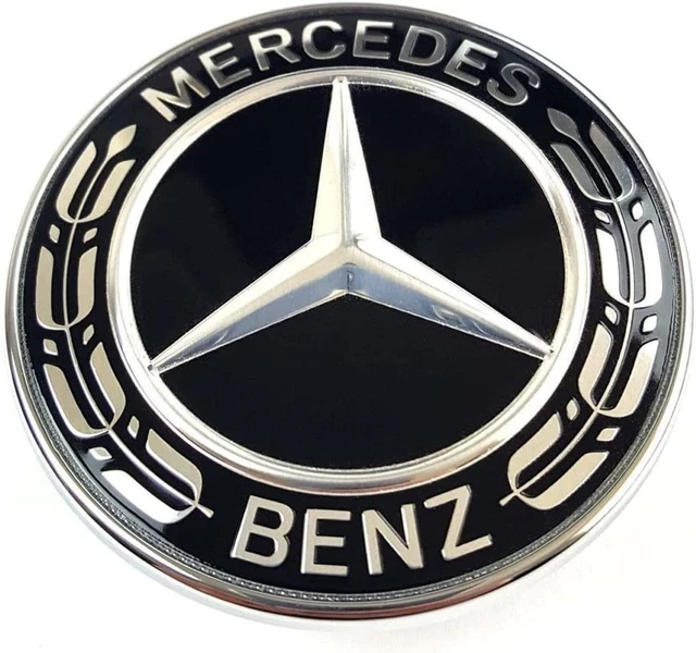 MERCEDES-BENZ W204 HOOD Badge Black Emblem Genuine A0008173305 EUR 60 ...