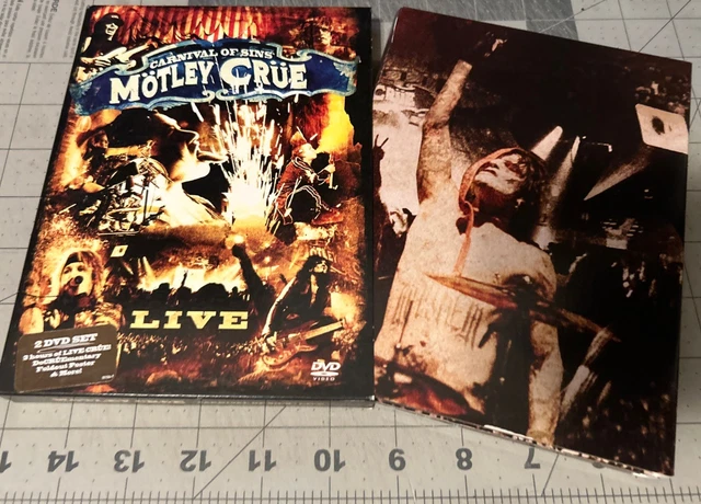 MOTLEY CRUE CARNIVAL Of Sins LIVE DVD 2005 2-Discs + Poster Slipcover ...