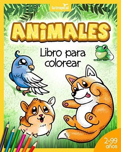 ANIMALES LIBRO para colorear Tiernos animalitos para ni os des $10.71 ...