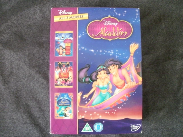 DISNEY - ALADDIN - The Trilogy (DVD, 3-Disc Box Set) . FREE UK P+P ...