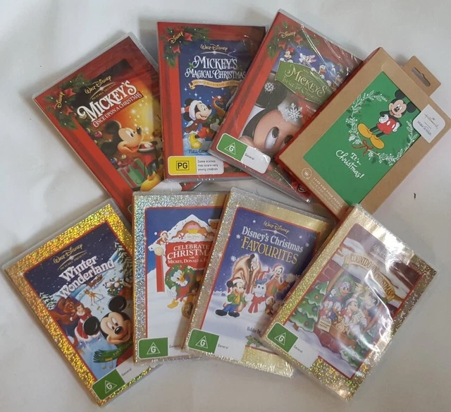 DISNEY CHRISTMAS MOVIE Collection DVD x 7 Mickeys and Minnie Bonus ...