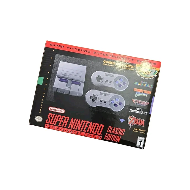16-BIT SUPER NINTENDO Mini SNES Console (With 21 Built-In Games) - OPEN ...