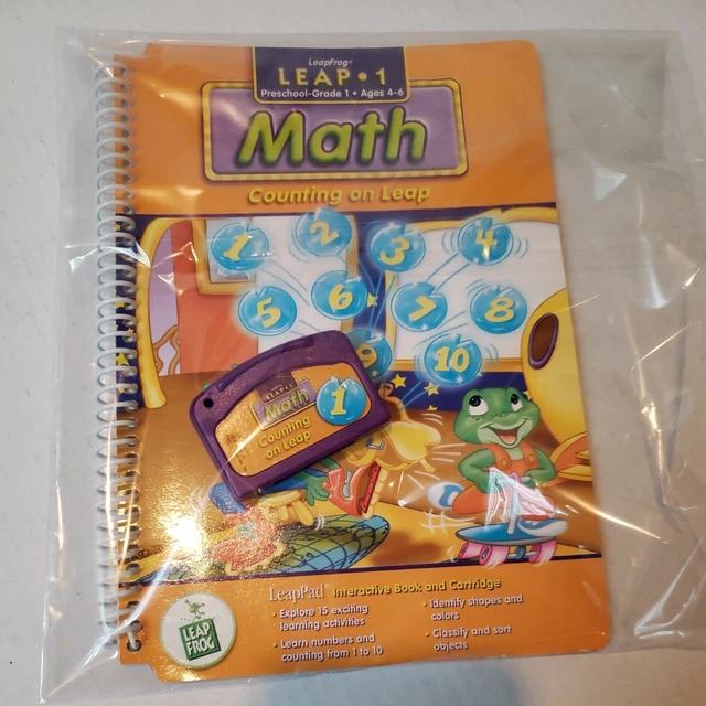 LEAPFROG LEAPPAD INTERACTIVE Book & Cartridge Counting On Leap Grade 1 ...