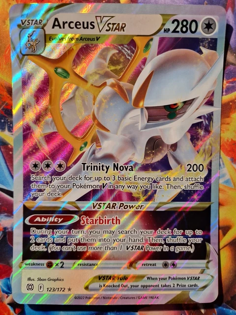 ARCEUS VSTAR JUMBO Pokemon Card, Brilliant Stars, 123/172 £7.00 ...