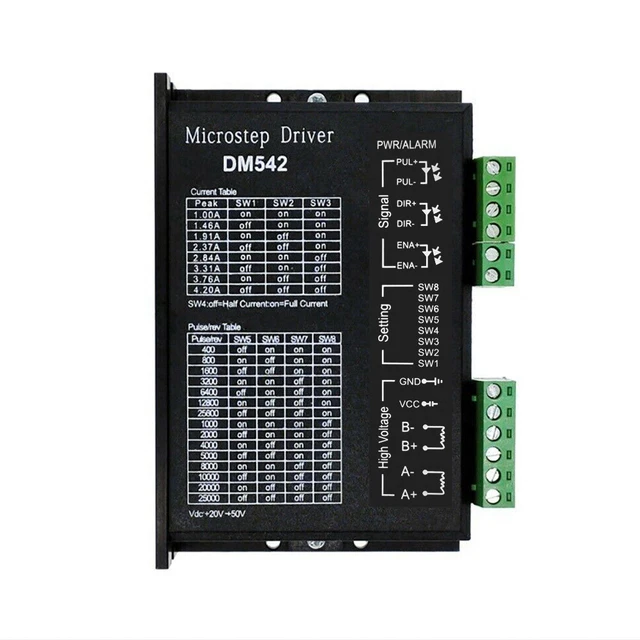 DM542 DIGITAL STEPPER Motor Driver 1.0-4.2A 20-50V Stepping CNC Machine ...