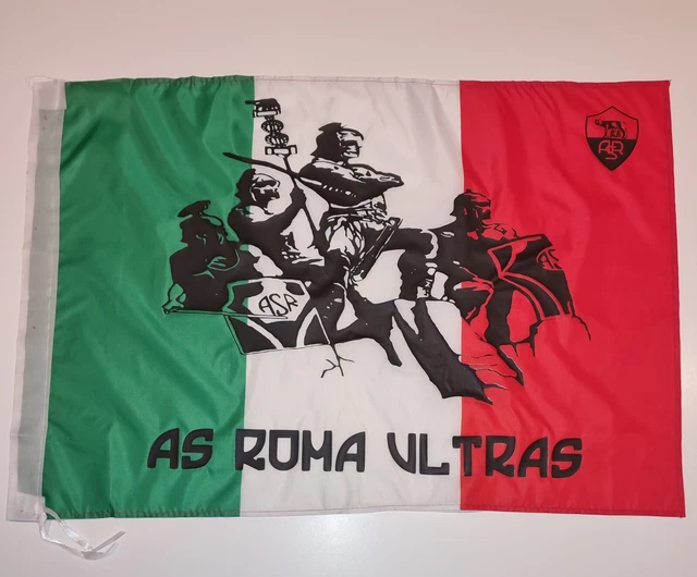 BANDIERA AS ROMA Ultras Italiana 90 X 60 Cm vintage no worn EUR 34,90 ...