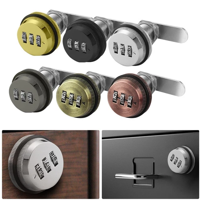 3 DIGITAL CODES Combination Lock Box Mail Post-New Alloy Zinc Locker ...