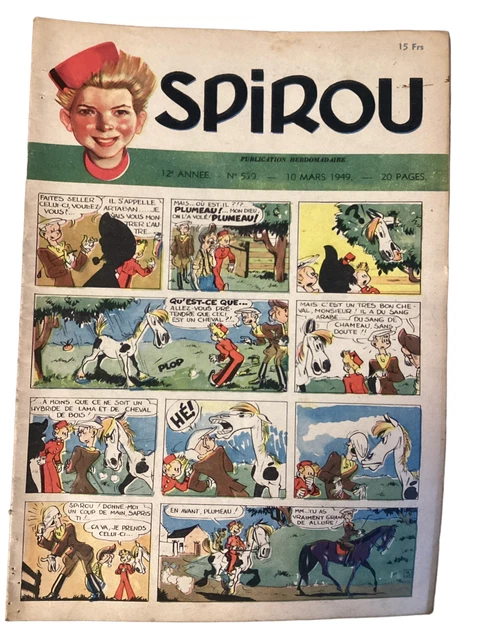 ANCIENNE REVUE SPIROU Vintage Bande Dessinée Livre Pas Lucky Luke Astérix 1949 EUR 4,00 ...