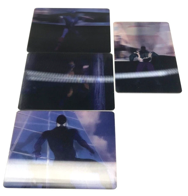 1996 MARVEL MOTION Trading Card VIRTUAL VISION COMPLETE 4 LENTICULAR ...