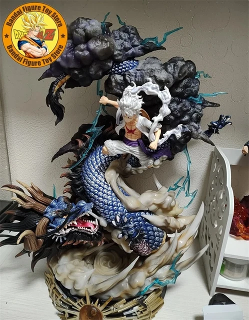 ONE PIECE WHITE Hair Luffy Gear 5 23cm - 9'' PVC Figure Statue Toy ...