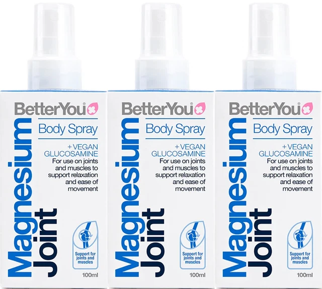 BETTERYOU MAGNESIUM JOINT Body Spray with Glucosamine Stiff Muscle ...