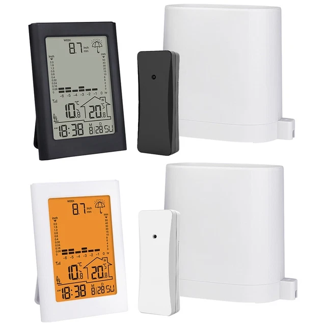 PREMIUM RAIN GAUGE with Realtime Rainfall Detection Temperature ...