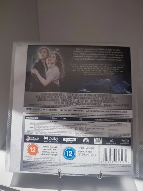 TITANIC 4K UHD Ultra Hd Blu-Ray *4K Disc & Cover Only* £12.89 - PicClick UK