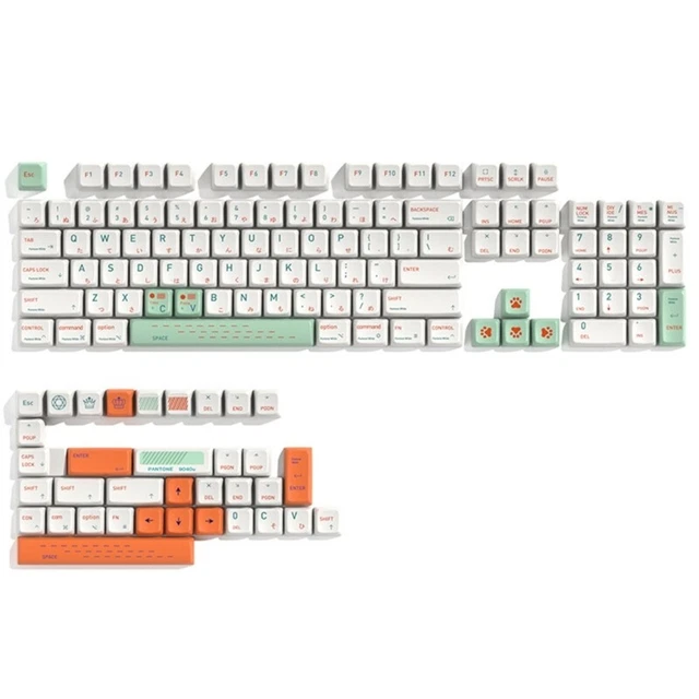 139 KEYS PBT Keycaps MDA Profile Dye Sublimation Keycap for Mechanical ...