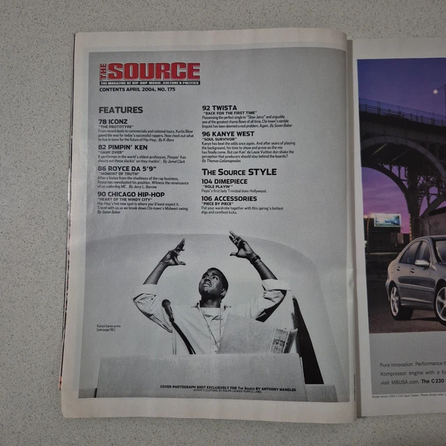 THE SOURCE MAGAZINE Hip-Hop, Culture & Politics No.175 April 2004 Kanye ...