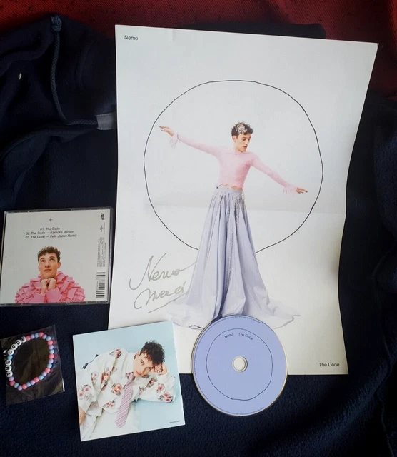 EUROVISION ENTRY 2024 Switzerland Nemo The Code Signed Poster Cdsi ...