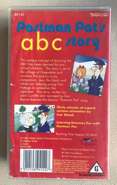 POSTMAN PAT'S ABC STORY Learn the ABC VHS PAL 1990 £6.17 - PicClick UK