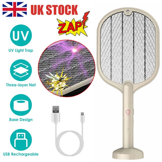 ELECTRIC ZAPPER BUG Bat Fly Mosquito Insect Killer Trap Swat Swatter ...