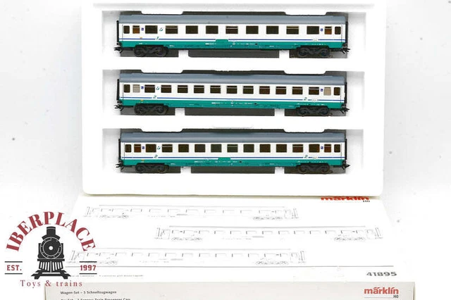 MÄRKLIN 41895 SET de vagones pasajeros express train H0 escala 1:87 ho ...