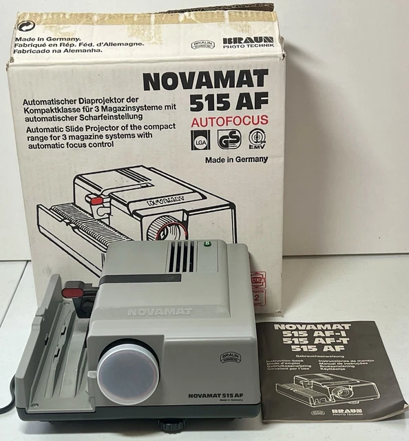 BRAUN NOVAMAT 515 AF-1 slide projector w original box UNTESTED £31.91 ...
