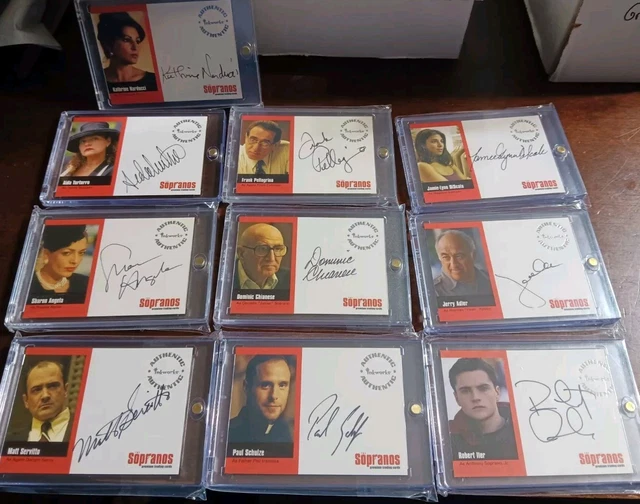 INKWORKS THE SOPRANOS Complete 10 Card Auto Lot Cast Signed Complete ...