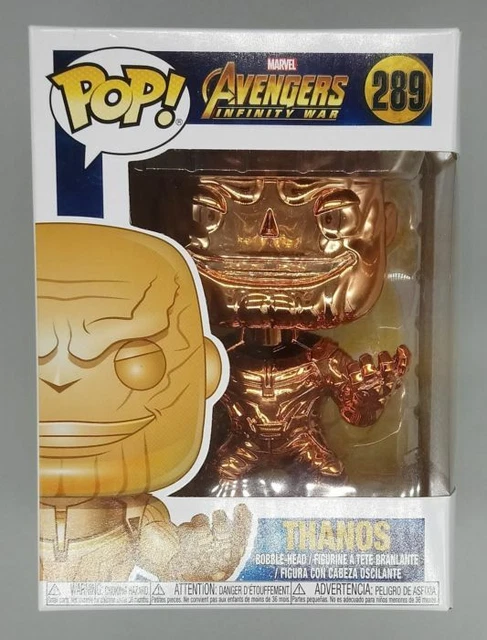 FUNKO POP #289 Thanos (Orange) Chrome Marvel Avengers Infinity War Inc ...