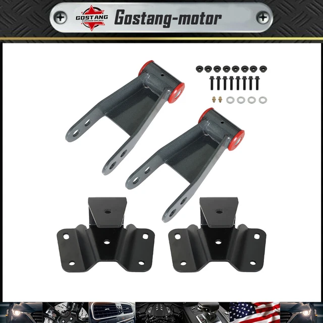 FOR FORD F150 F100 1973-1996 4" Drop Kit Leveling Lowering RB Shackles ...