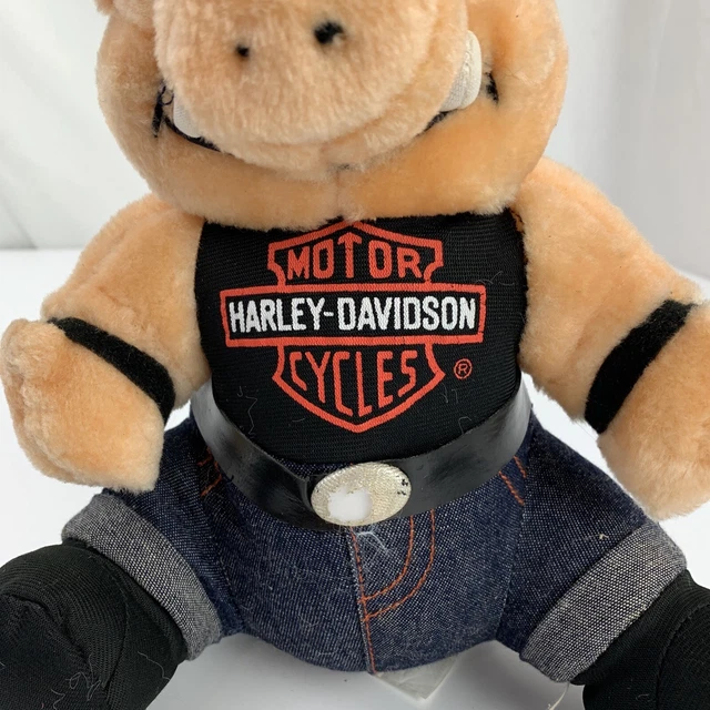 HARLEY DAVIDSON MOTORCYCLES 10" Plush Pig 1993 Stuffed Animal Toy £14. ...
