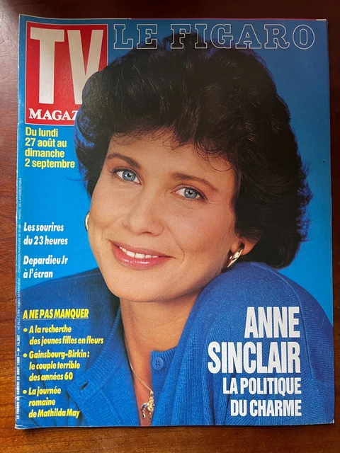 TV MAGAZINE DU 25/08/1990; Anne Sinclair/ Cyril Viguier/ Gainsbourg ...