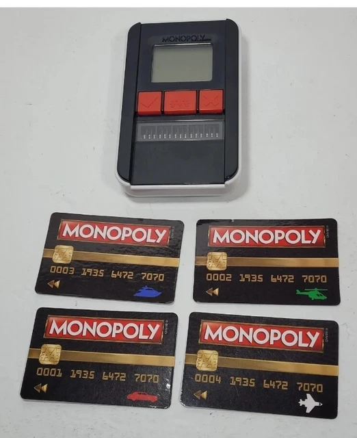 MONOPOLY ULTIMATE BANKING Replacement Electronic Unit and All 4 Credit ...