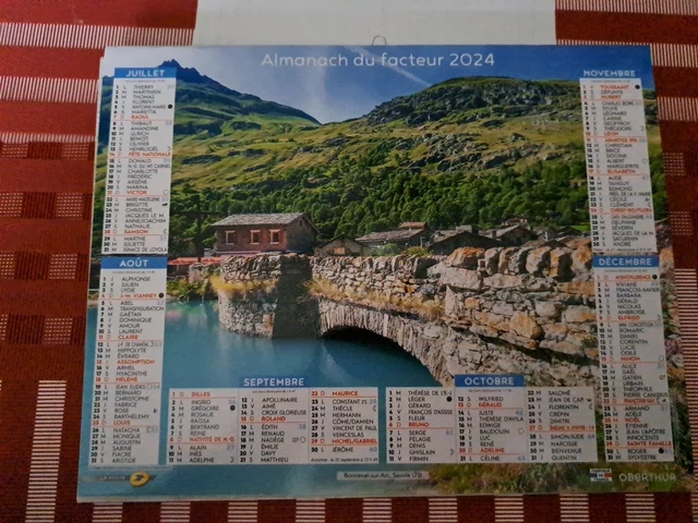 CALENDRIER DE LA Poste 2024 . Paysages De Montagne EUR 7,00 - PicClick IT
