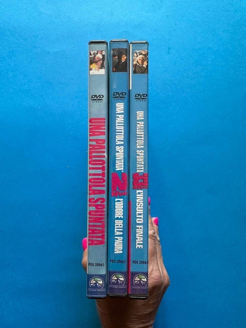 TRILOGIA COMPLETA 3 Dvd Saga Una Pallottola Spuntata, 2 E 1/2 + 33 1/3 ...
