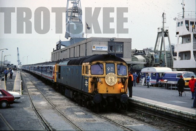 35MM SLIDE BR British Railways Diesel Loco Class 33 33117 Weymouth Quay ...