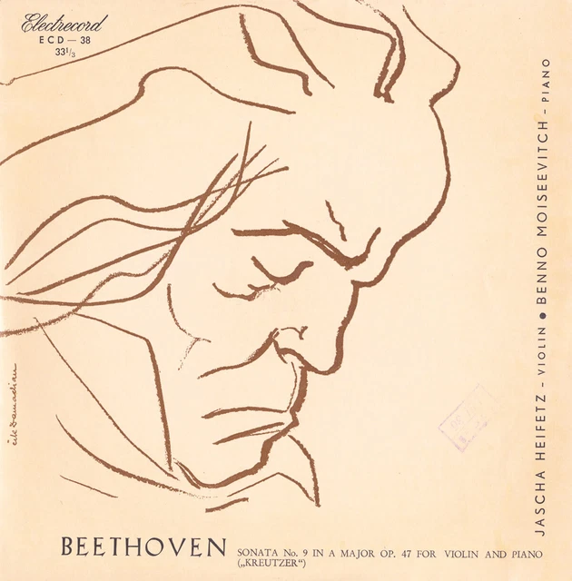 BEETHOVEN VIOLIN SONATA Op.47 HEIFETZ MOISEIWITSCH Electrecord ECD-38 10" NM £12.04 - PicClick UK