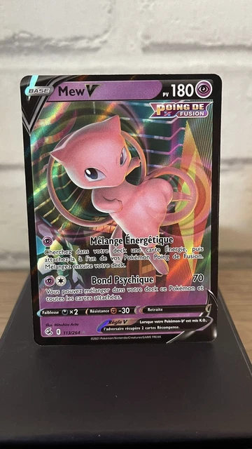 CARTE POKEMON - Poing de Fusion - Mew V 113/264 - NEUF EUR 5,00 - PicClick FR