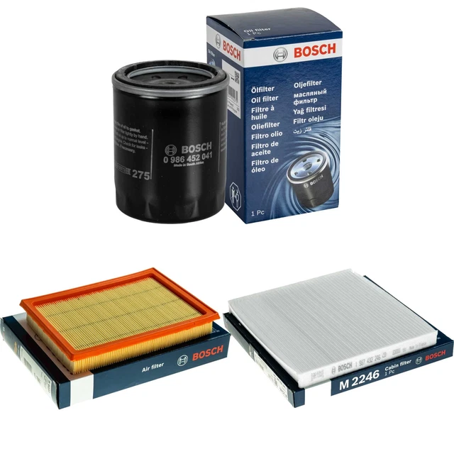 BOSCH INSPECTION SET Filtre à Huile Air Filtre D'Habitacle pour Nissan ...