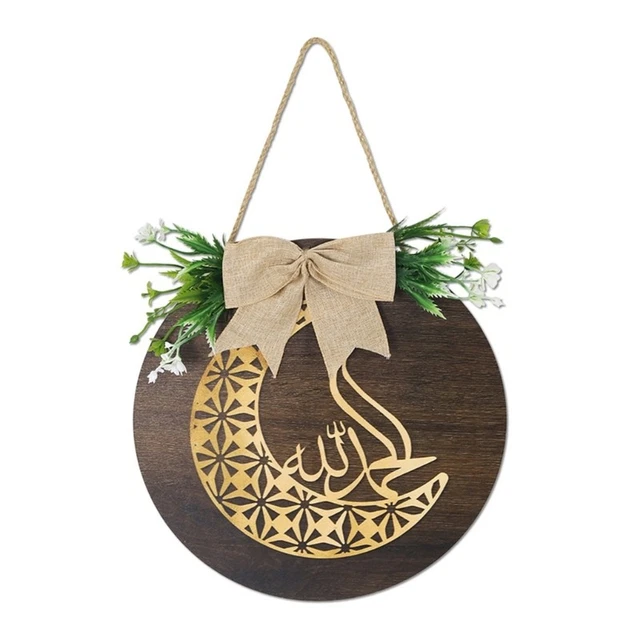 WOODEN DOOR SIGN Middle Eastern Festival Welcome Sign Decoration for ...