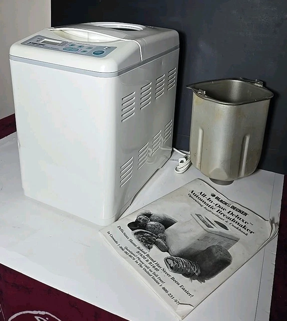 BLACK & DECKER All In One Deluxe Automatic Breadmaker Machine B1630 2lb ...