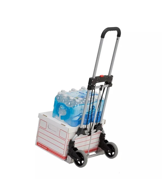 MAGNA CART STEEL Foldable Hand Truck with Telescoping Handle and 5 ...