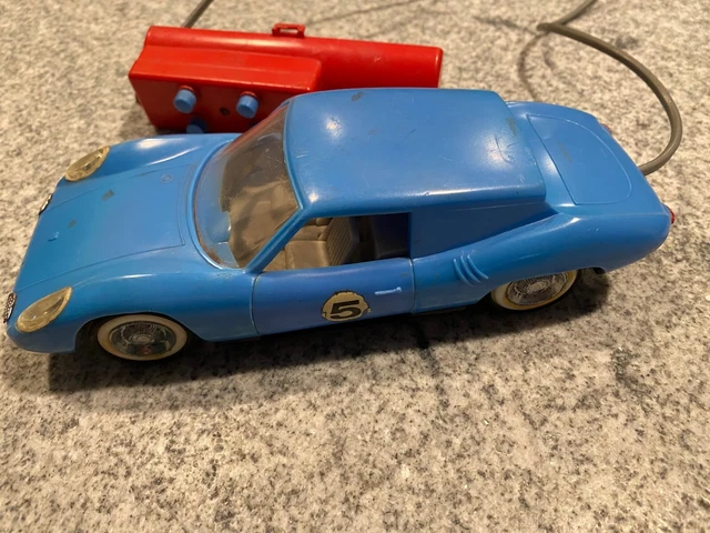 FAIRYLITE PORSCHE LE Mans -1960's- Remote control - works! Head Lights ...