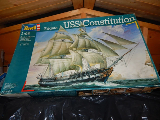 REVELL USS CONSTITUTION Frigate 1/96 Model Kit £10.00 - PicClick UK