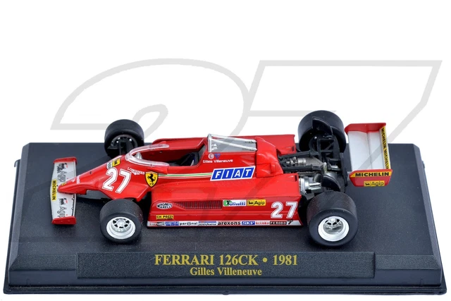 FERRARI F1 COLLECTION 1/43 Ferrari 126CK - 1981 - Gilles Villeneuve EUR ...