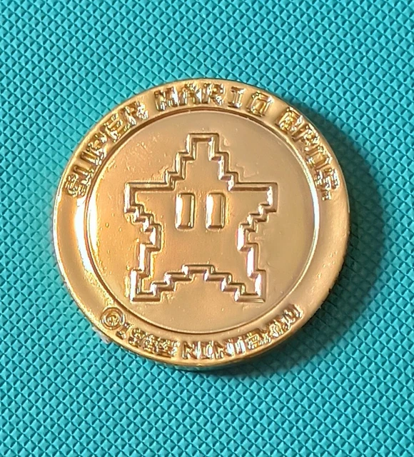 SUPER MARIO BROS Plastic Gold Coin Piece Nintendo 1985 Vintage Japanese ...